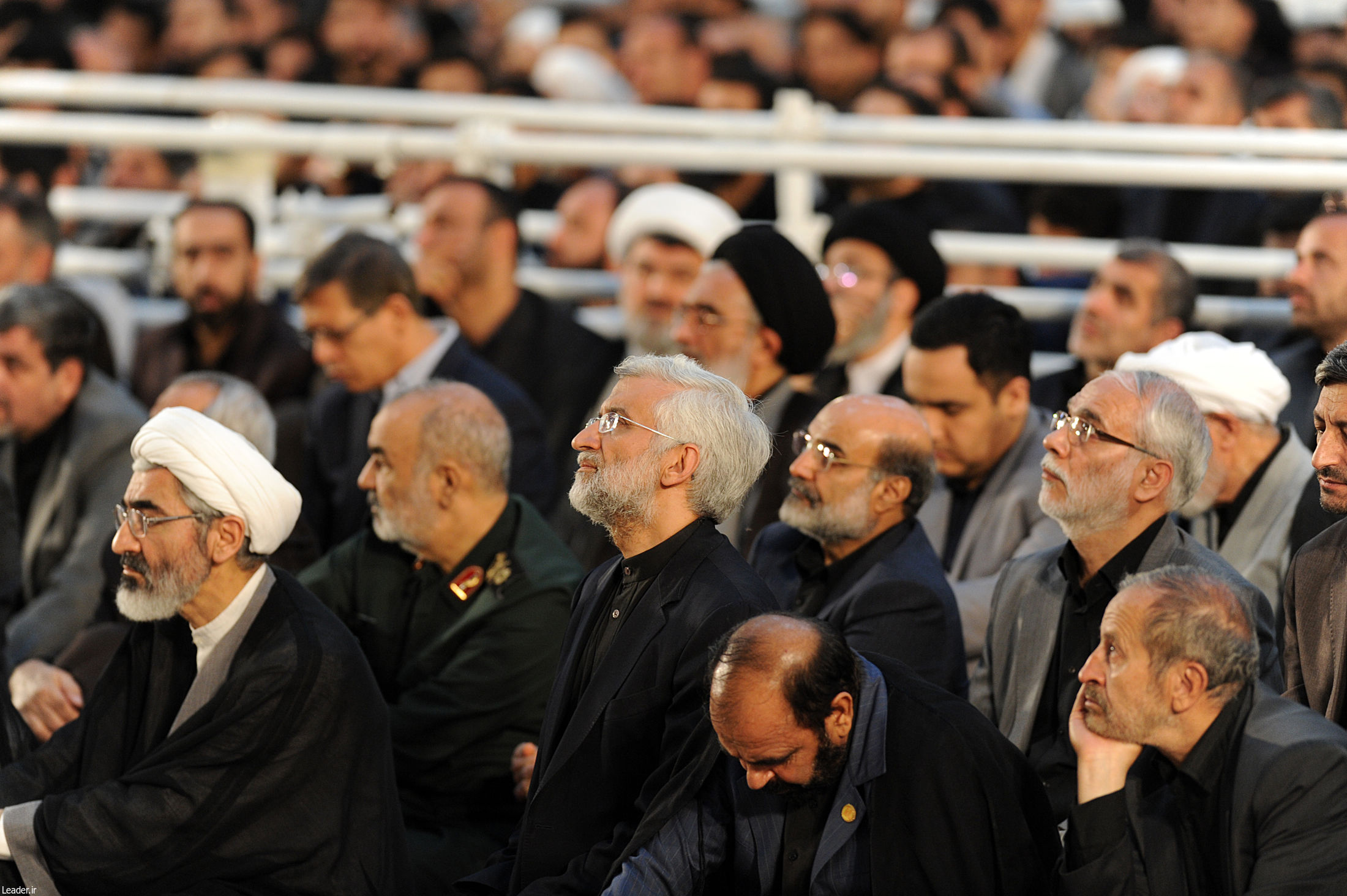 Ayatollah Khamenei delivering a speech at Imam Khomeini’s mausoleum ...
